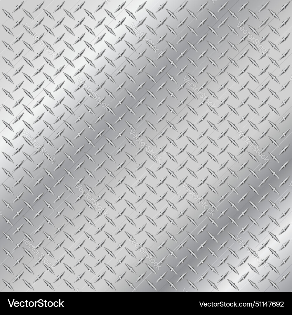 Stainless ribbed metal sheet silver color Vector Image
