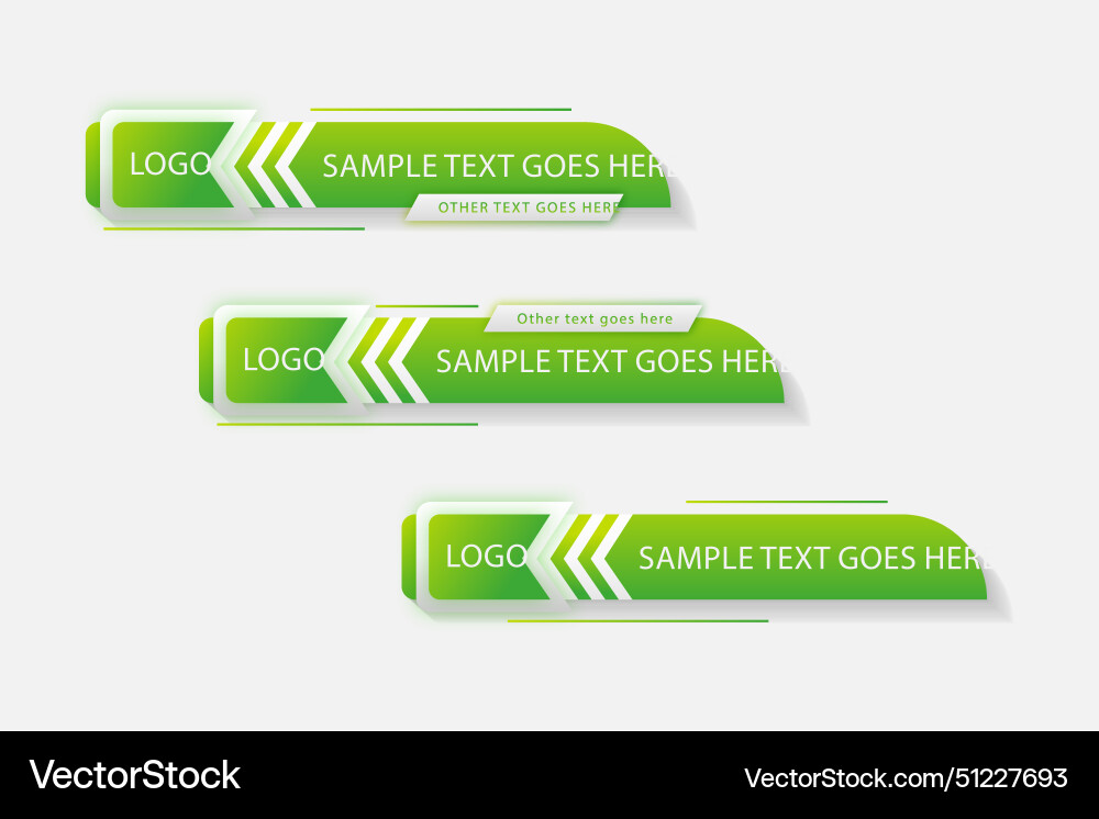 Lower third design template premium Royalty Free Vector