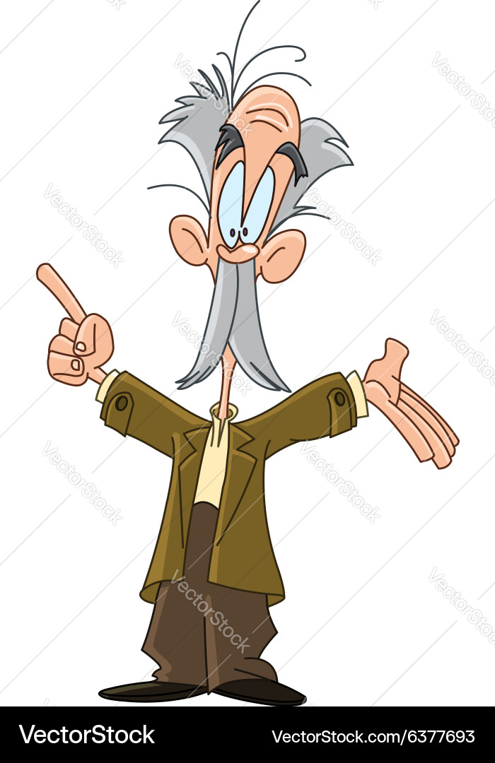 Professor cartoon Royalty Free Vector Image - VectorStock