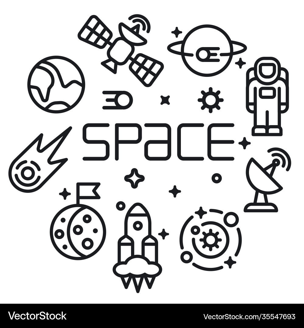 Raum Icon Lizenzfreies Vektorbild - VectorStock