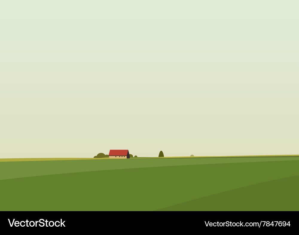 Green landscape Royalty Free Vector Image - VectorStock