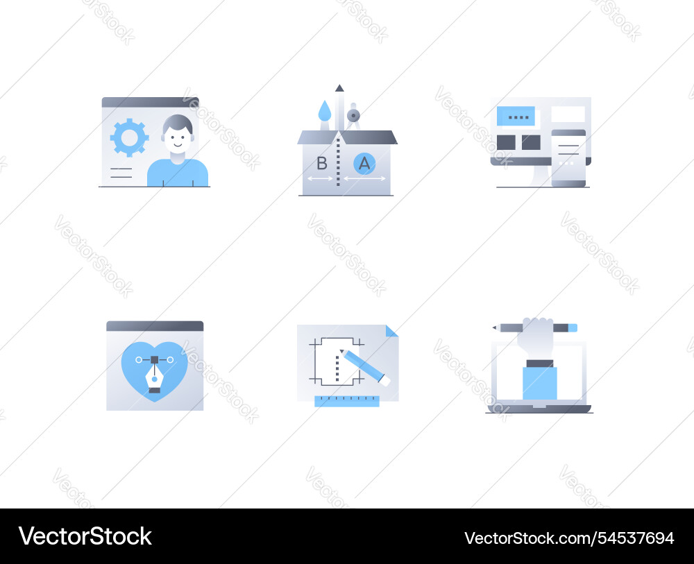 Technical and creative approach - flat design Vector Image