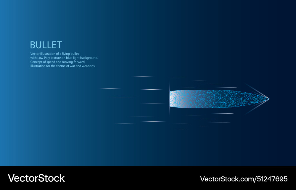 A bullet in flight Royalty Free Vector Image - VectorStock