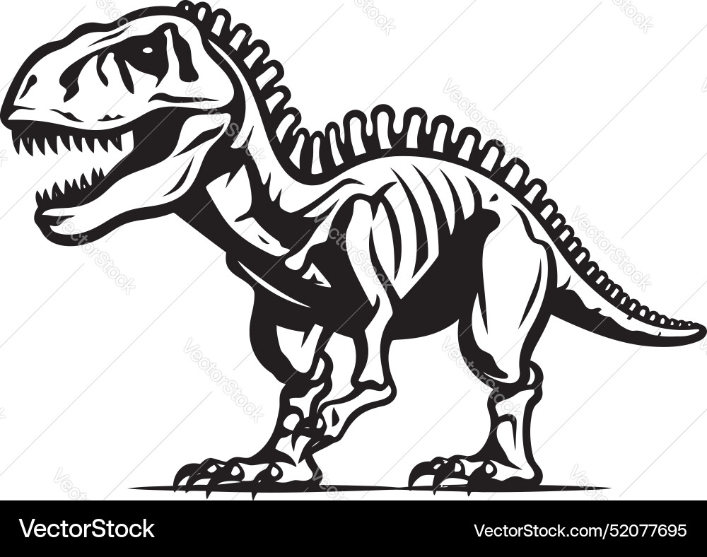 Ancient apex t rex graphic design paleontological Vector Image
