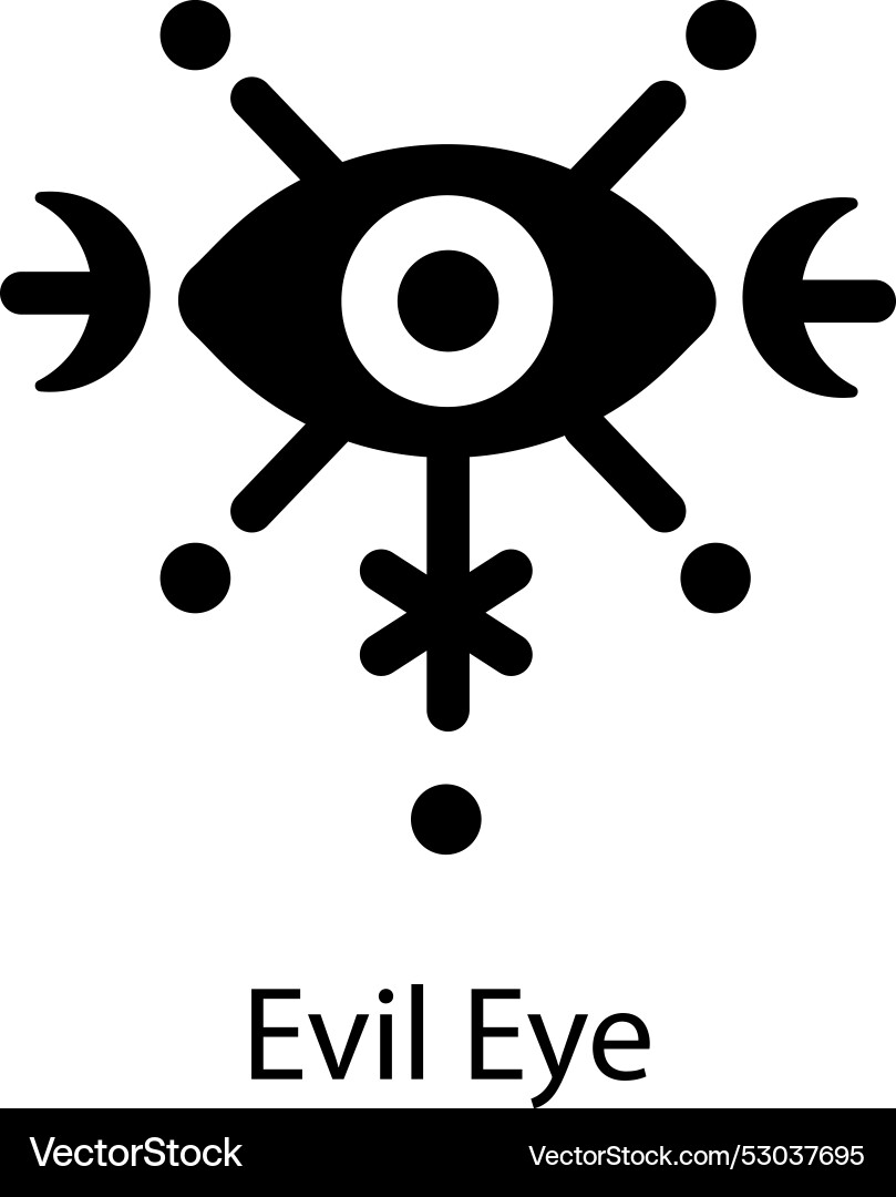 Evil eye Royalty Free Vector Image - VectorStock
