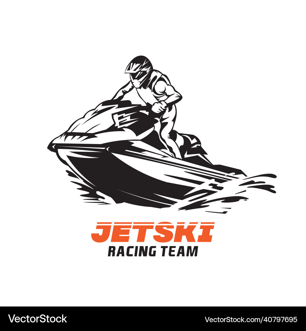Jetski logo design Royalty Free Vector Image - VectorStock