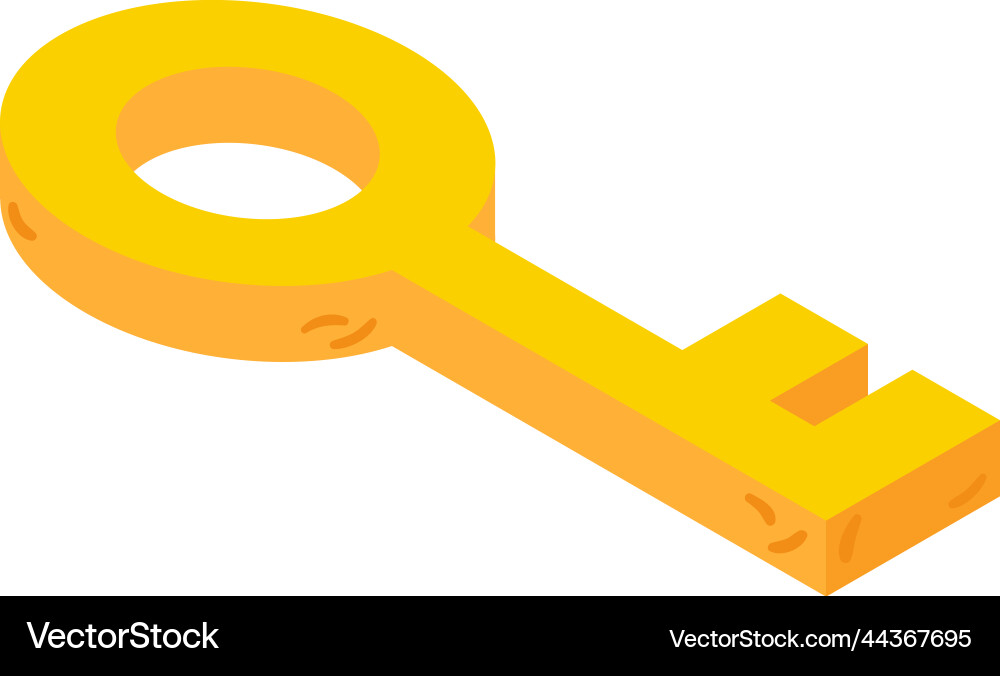 Key isometric icon Royalty Free Vector Image - VectorStock