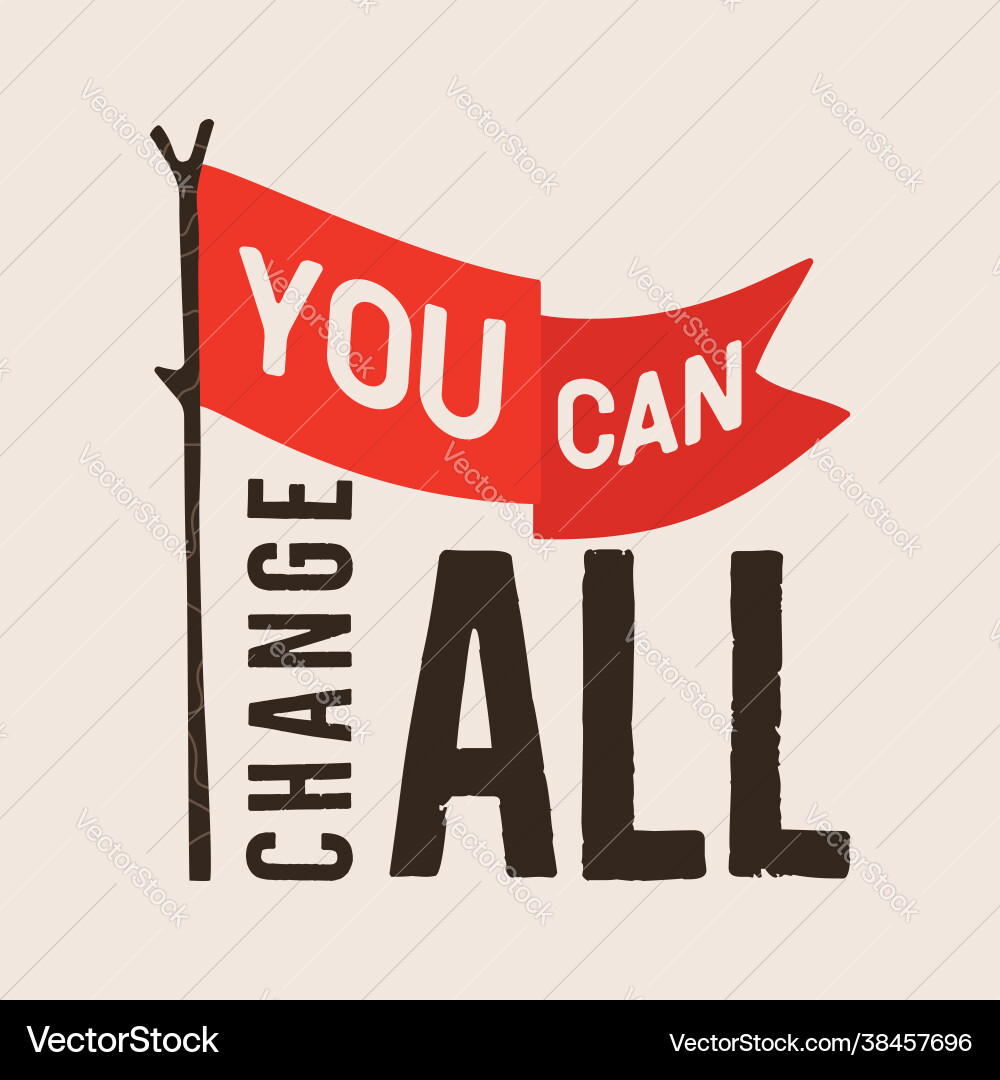 Motivational phrase poster template Royalty Free Vector