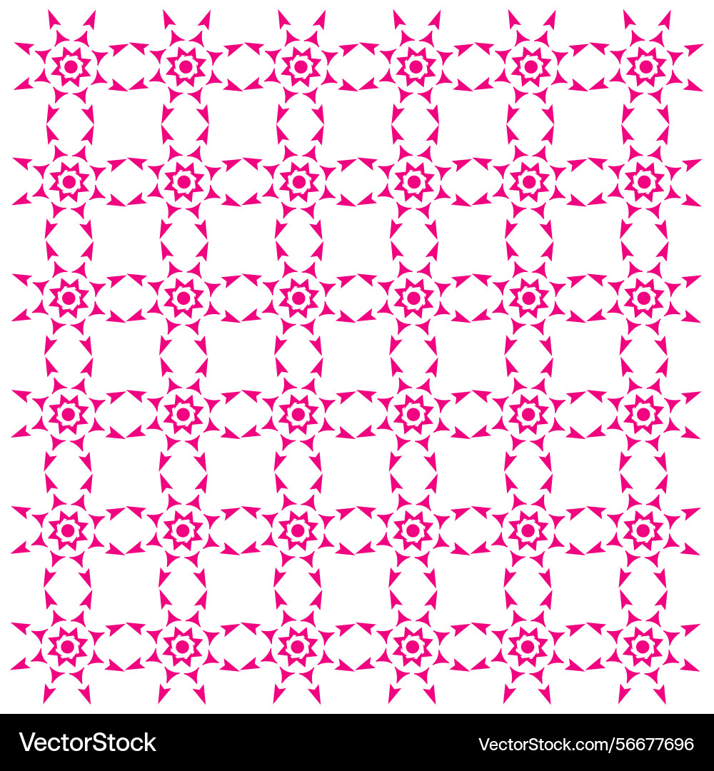 Repeat flower pattern design white back ground Vector Image