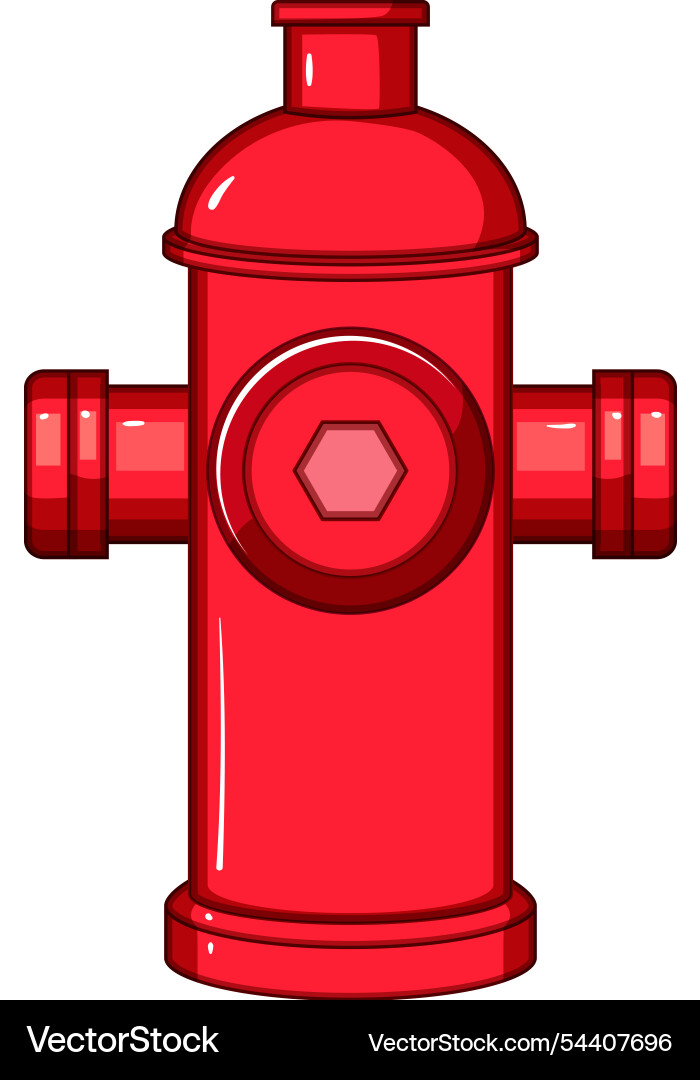 Water fire hydrant cartoon Royalty Free Vector Image