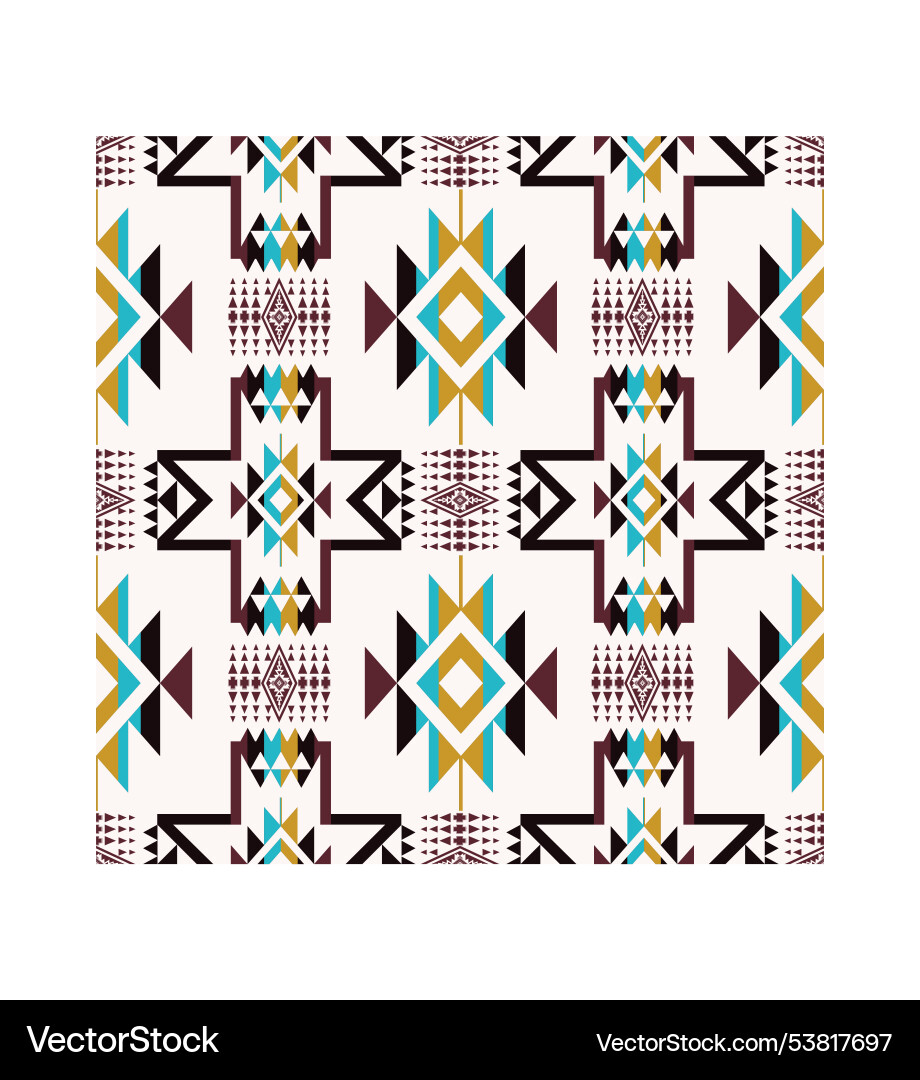 Aztec Native American Pattern Royalty Free Vector Image