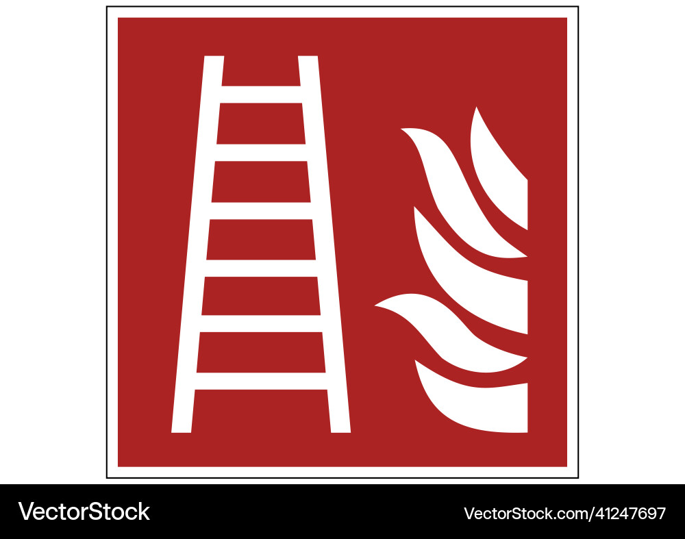 Fire ladder Royalty Free Vector Image - VectorStock