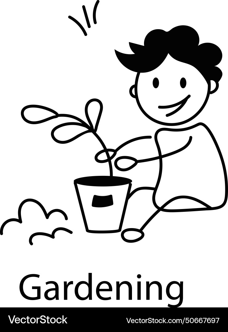 Gardening Royalty Free Vector Image - VectorStock