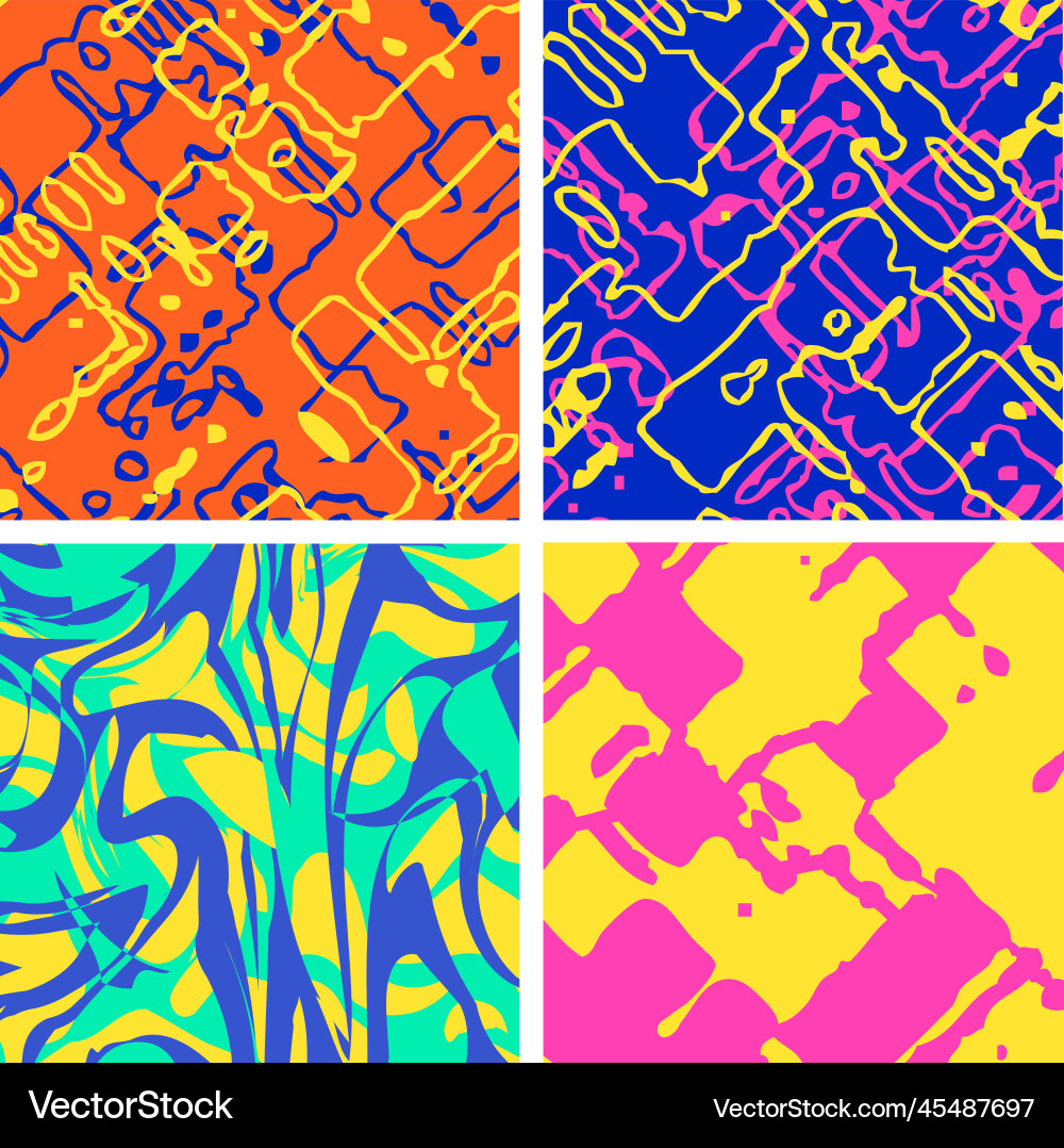 Simple background set collection of pop art Vector Image