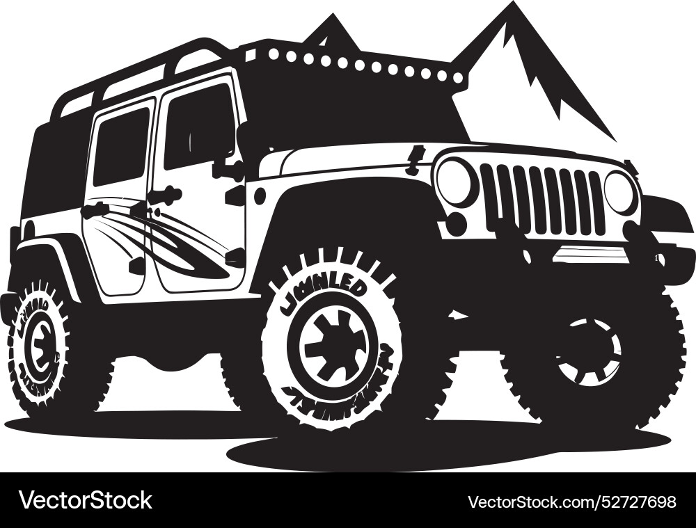 Jeep concept vehicles pushing the boundaries Vector Image