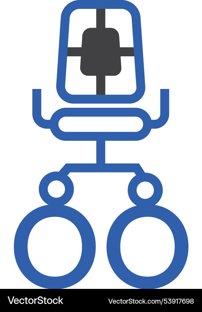 Office desk chair icon logo design Royalty Free Vector Image