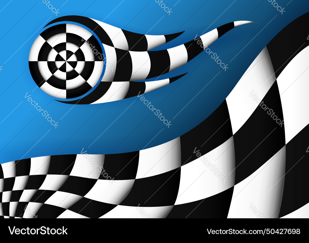 Racing flag background Royalty Free Vector Image