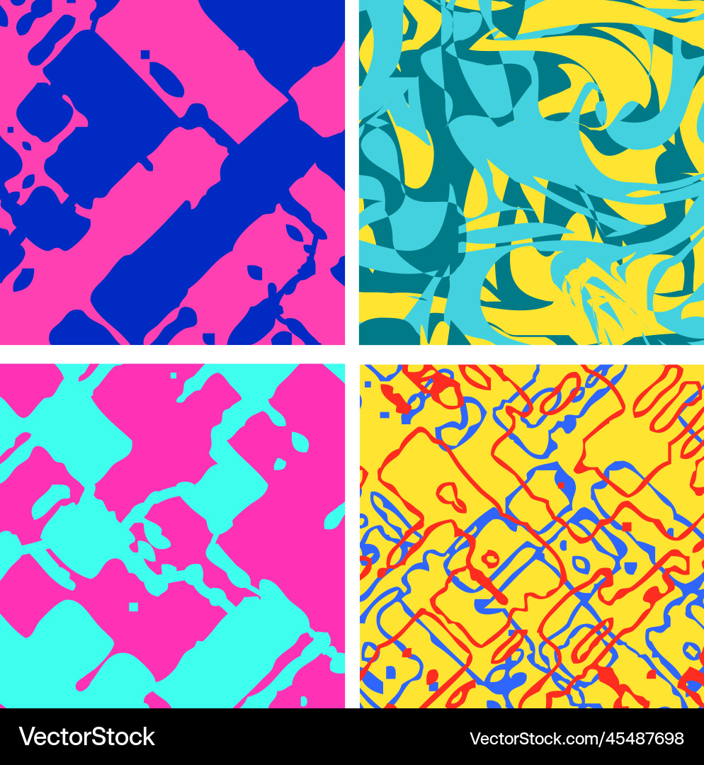 Simple background set collection of pop art Vector Image
