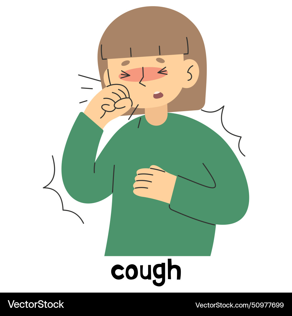 Cough 5 Royalty Free Vector Image - VectorStock