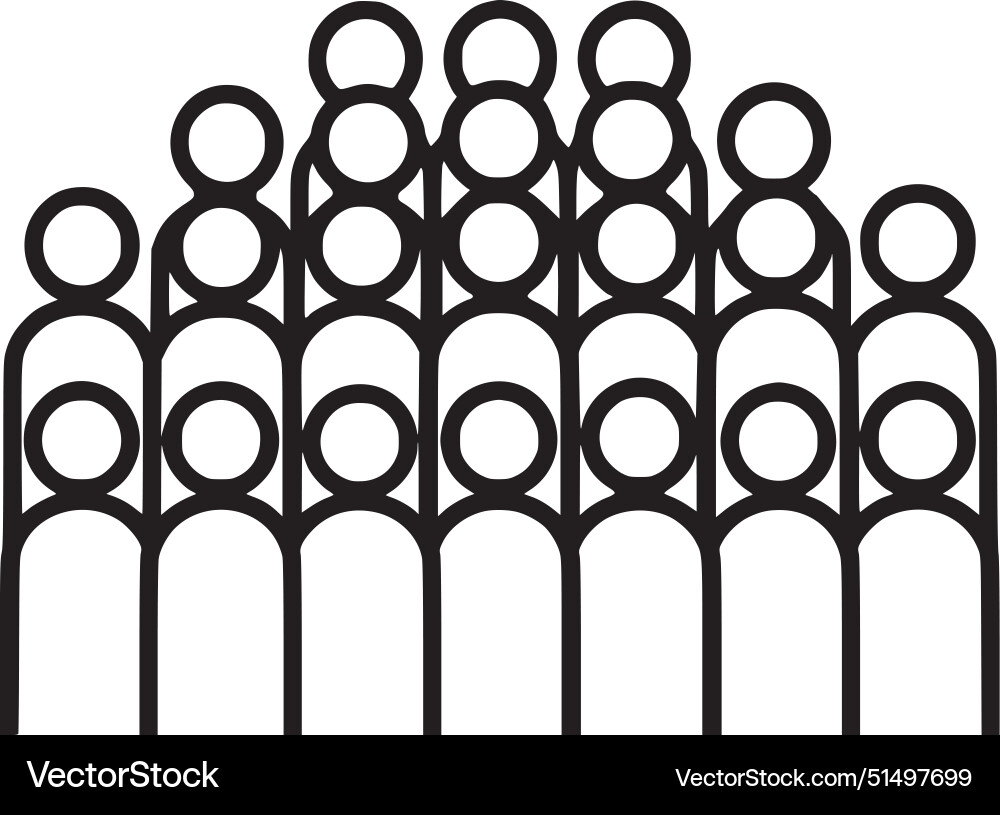 Crowd icon Royalty Free Vector Image - VectorStock