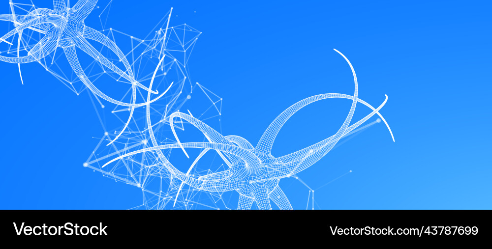 Microbiology virus science 3d microscopic Vector Image