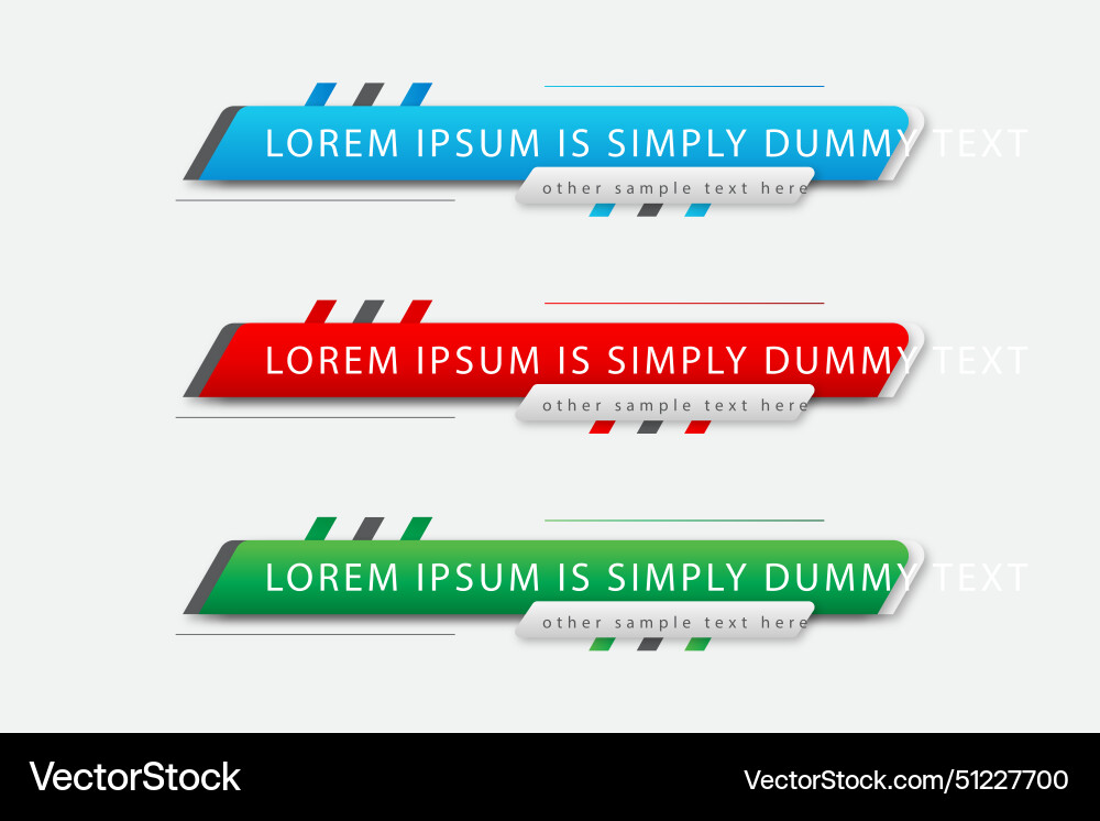 Geometric lower third banner design Royalty Free Vector