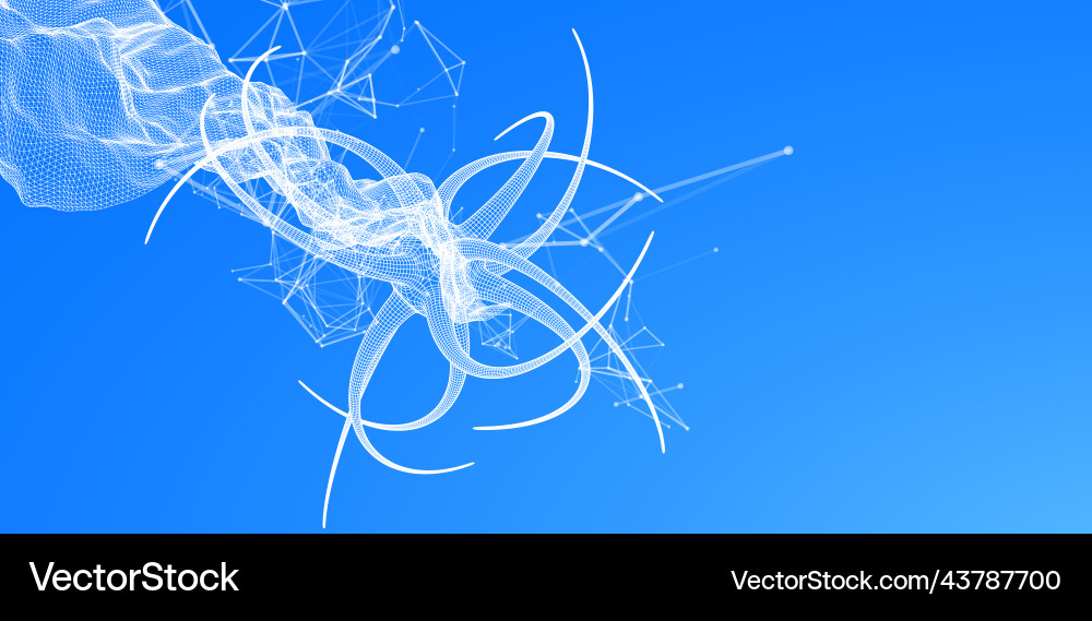 Microbiology virus science 3d microscopic Vector Image