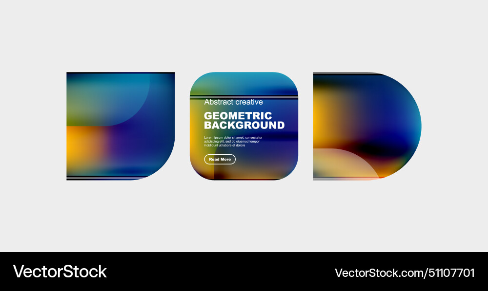 A vibrant geometric background featuring rainbow Vector Image