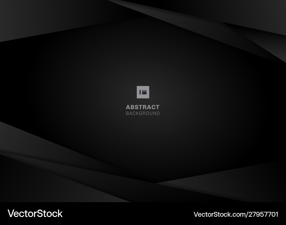 Black Geometric Frame Template Royalty Free Vector Image