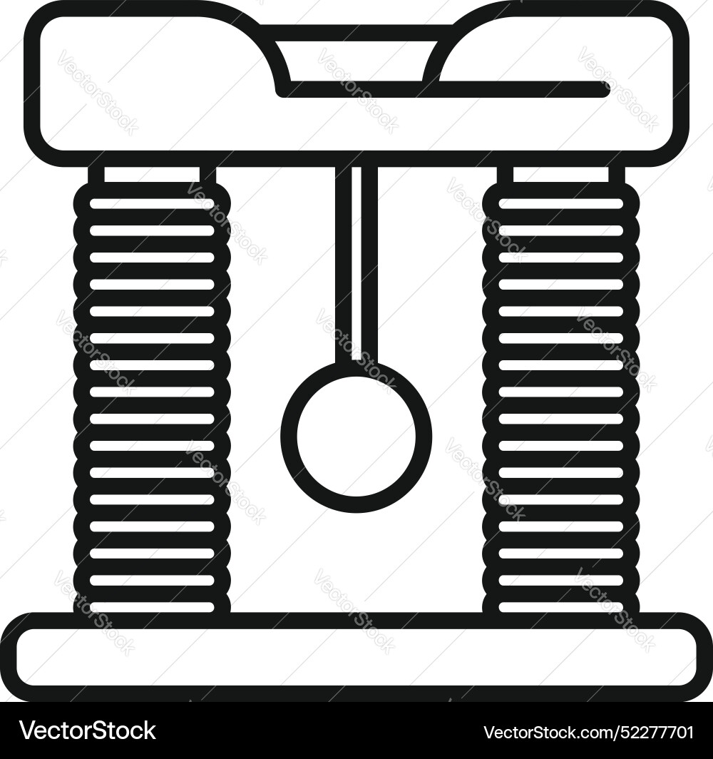 Cat tree with hanging ball stimulating playful Vector Image