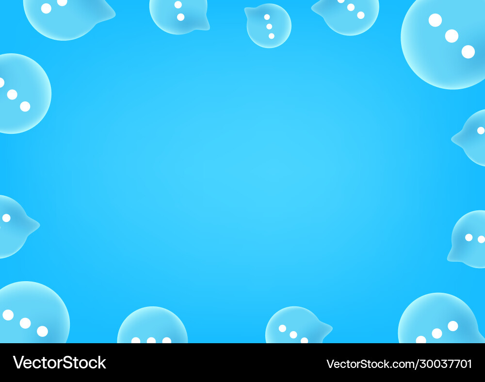 Chat wallpaper social media message background Vector Image