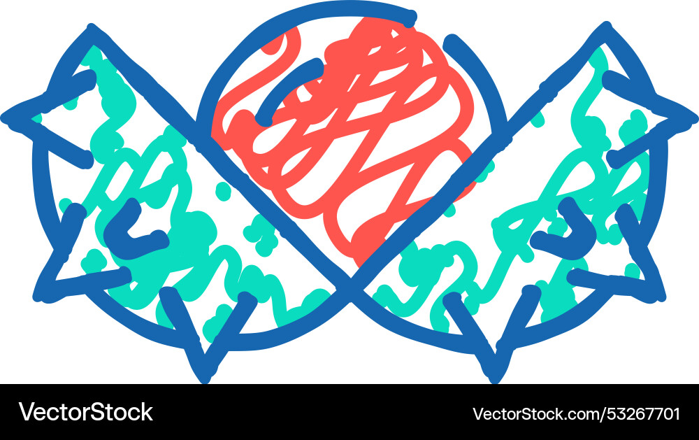 Chestnut nut icon doodle Royalty Free Vector Image