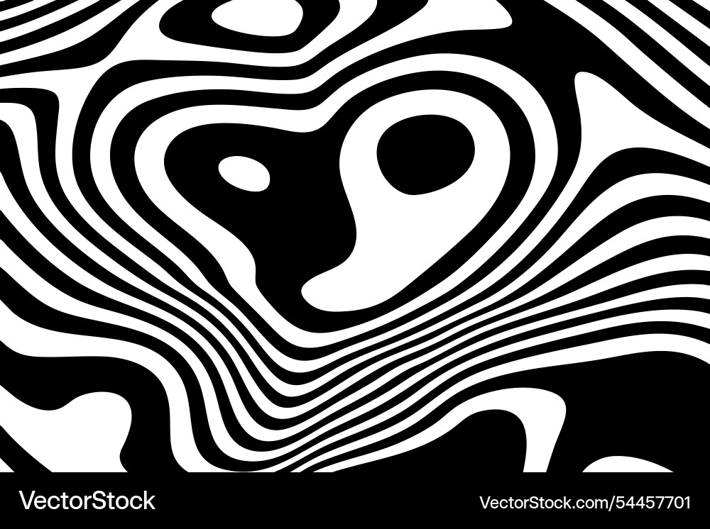 Optical illusion twisted abstract futuristic Vector Image