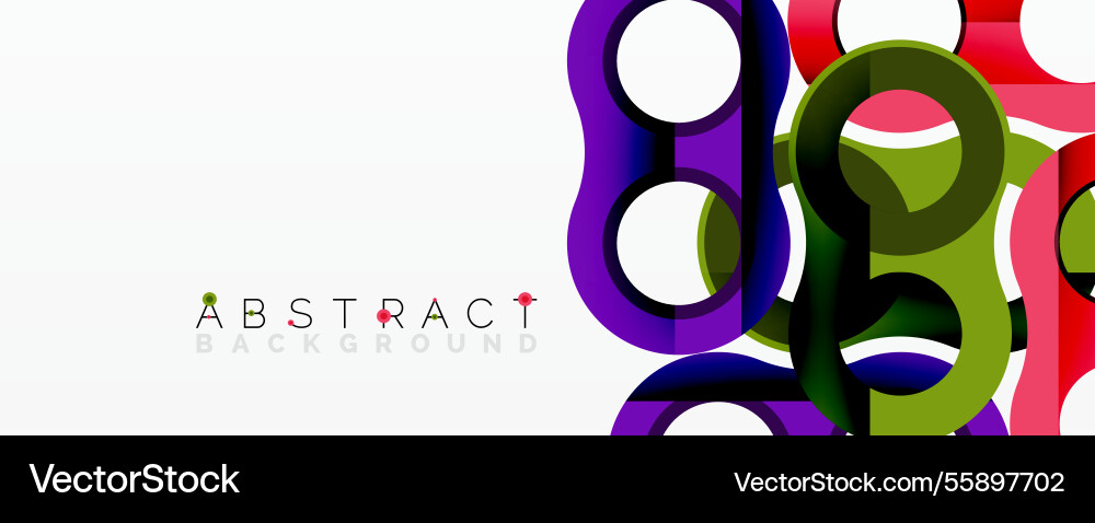Abstract circle element composition with Vector Image