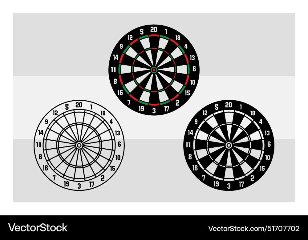 Darts svg board sports game Royalty Free Vector Image
