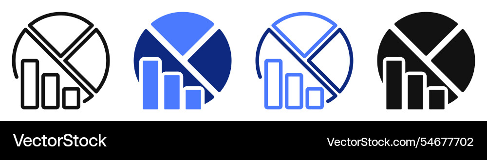 Data Growth Chart Icon Royalty Free Vector Image