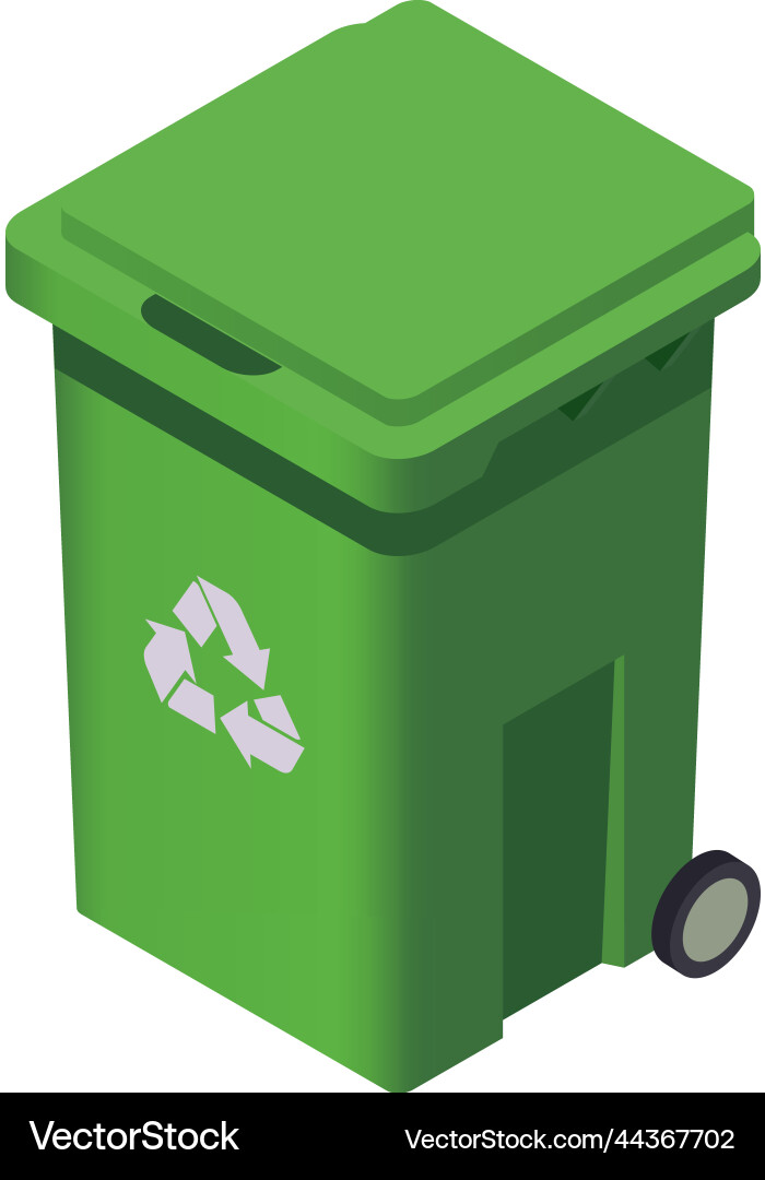 Garbage bin icon Royalty Free Vector Image - VectorStock
