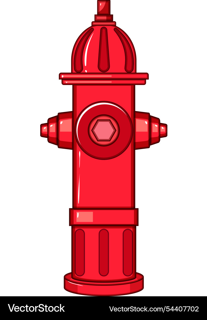 Infrastructure fire hydrant cartoon Royalty Free Vector