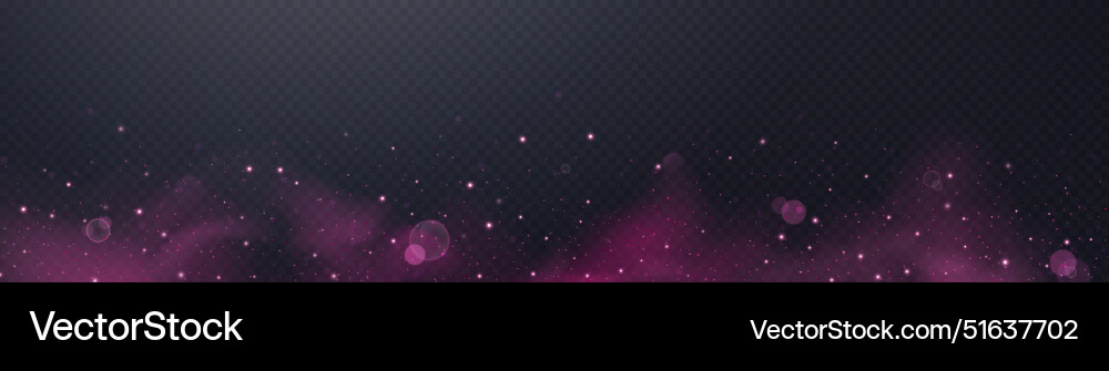 Pink glittering dots particles stars magic Vector Image