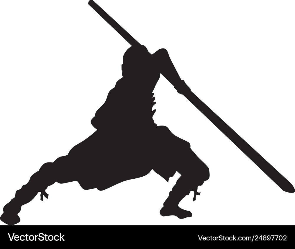 Shaolin monk Royalty Free Vector Image - VectorStock