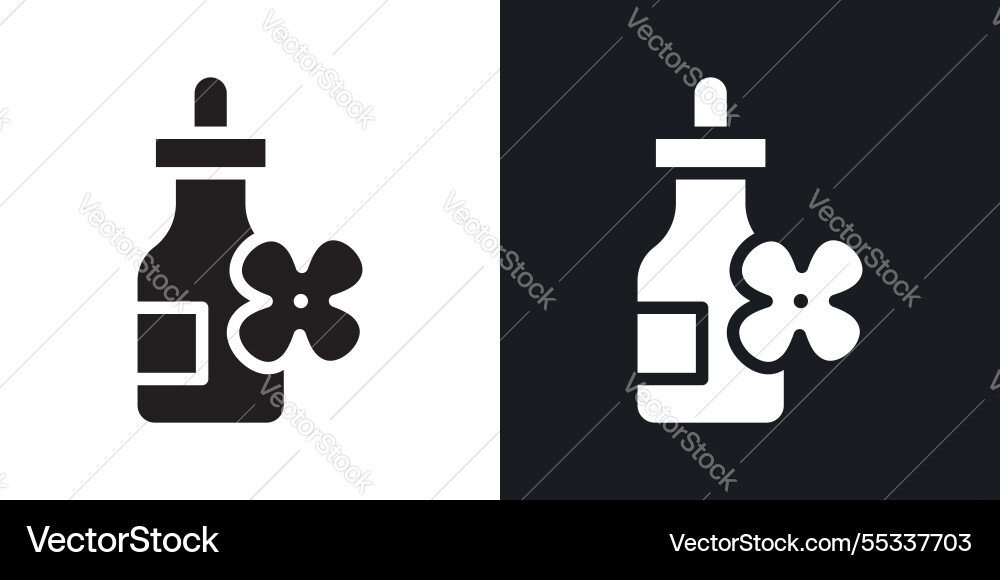 Bach flowers icons set black and colored style Vector Image