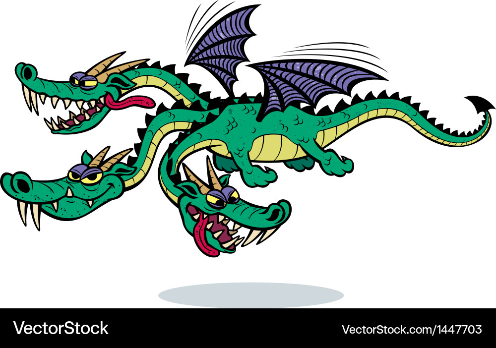 Cartoon dragon Royalty Free Vector Image - VectorStock