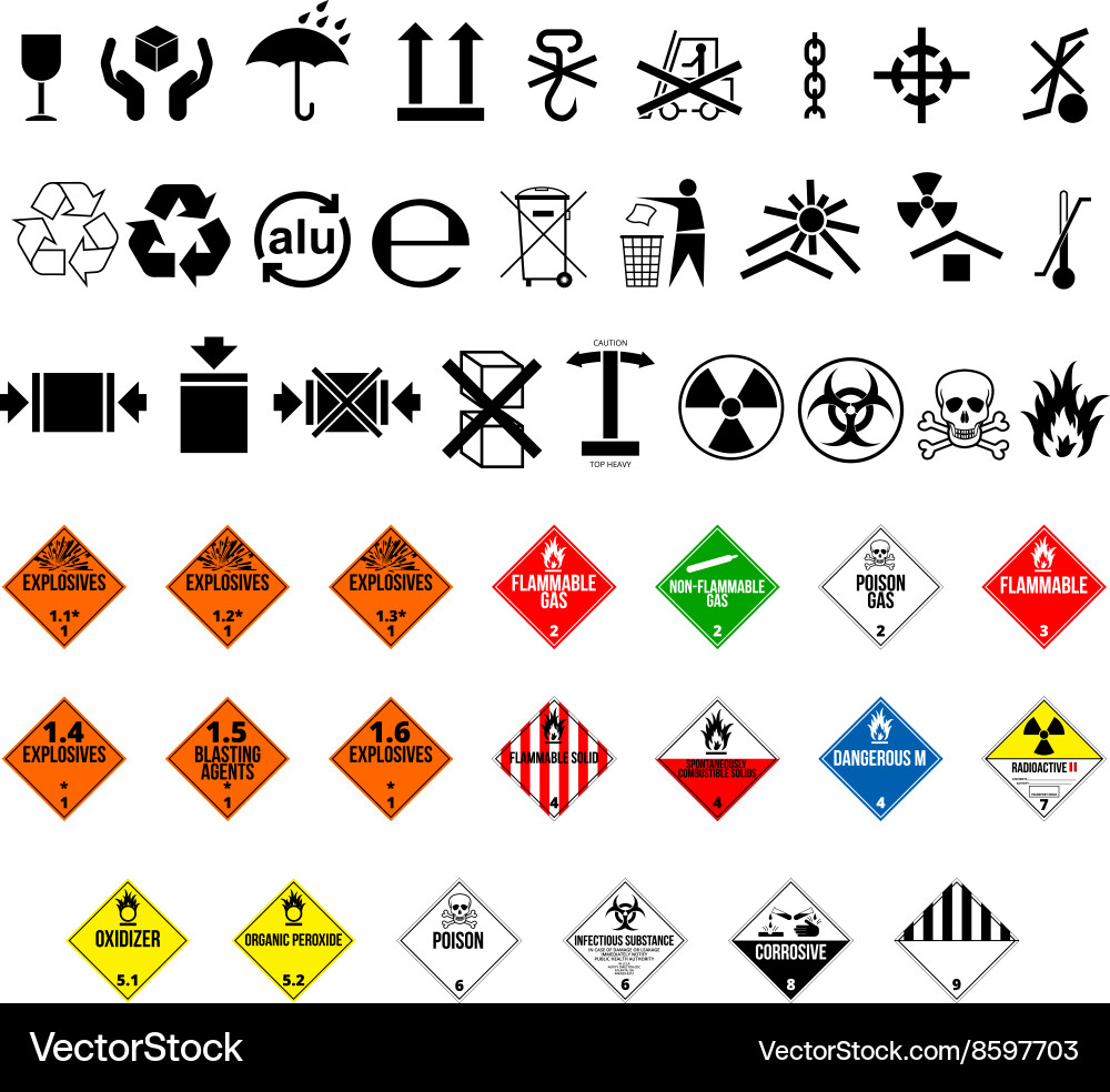 Dangerous symbol Royalty Free Vector Image - VectorStock