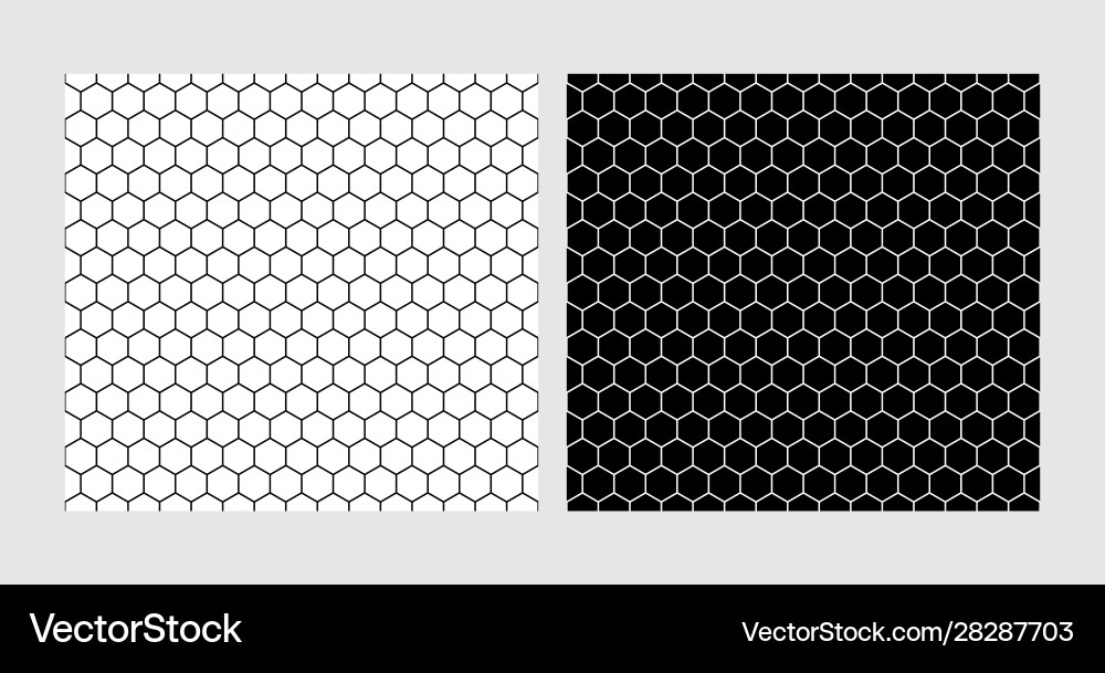 Hexagon seamless patterns texture Royalty Free Vector Image