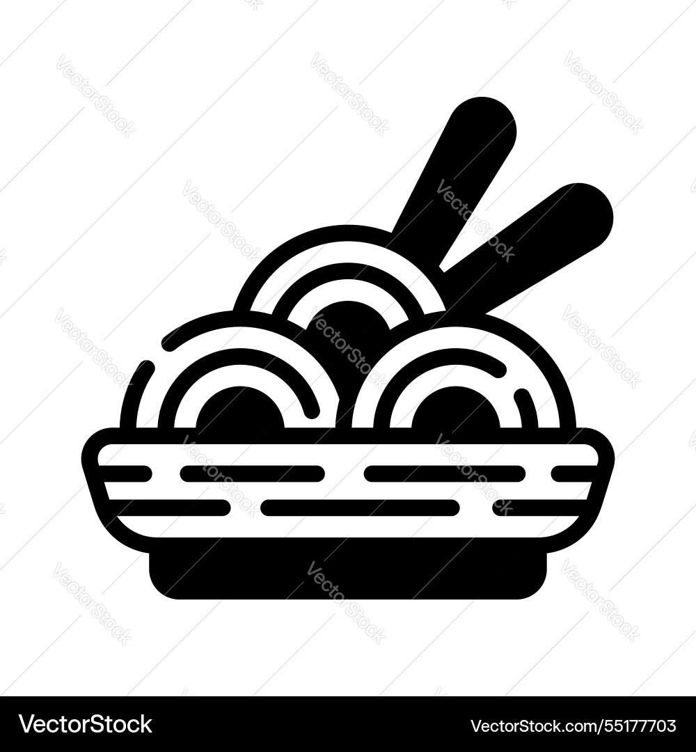 Noodles Royalty Free Vector Image - VectorStock