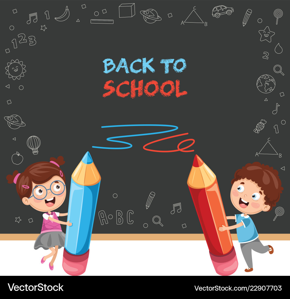 School children Royalty Free Vector Image - VectorStock