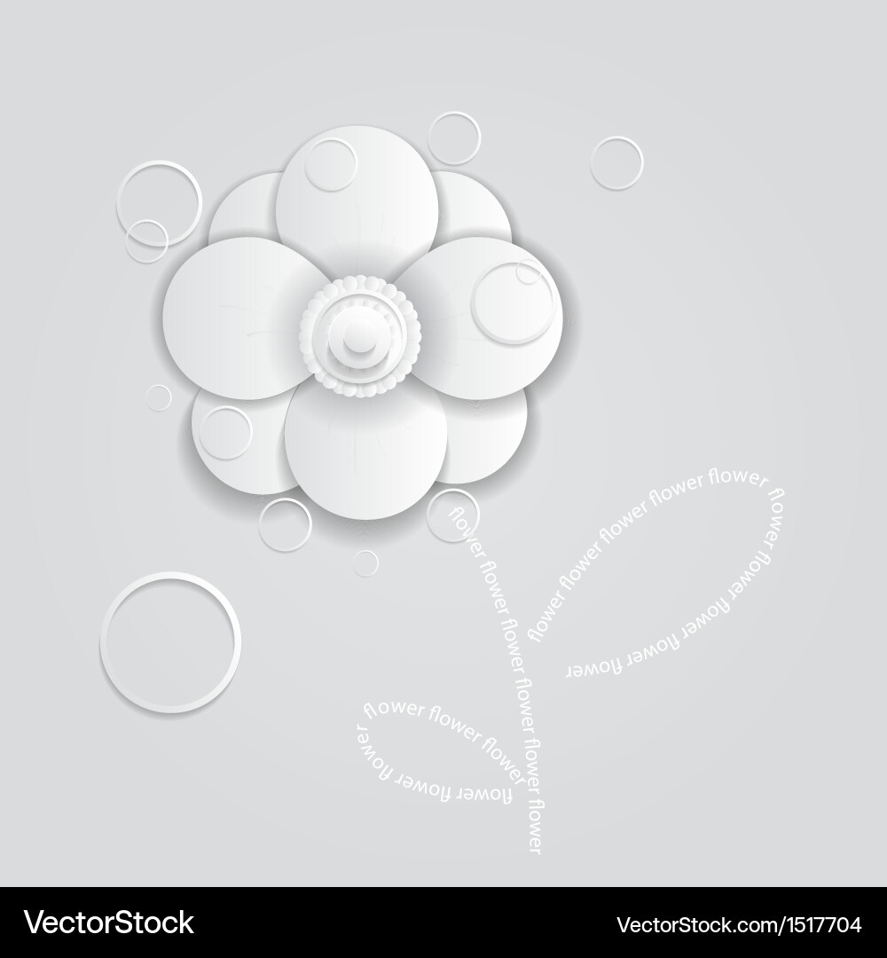 Abstract paper flower Royalty Free Vector Image