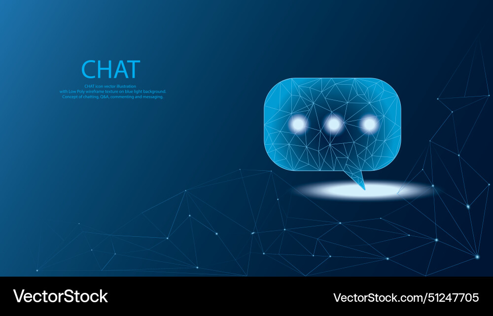 3d of chat icon Royalty Free Vector Image - VectorStock