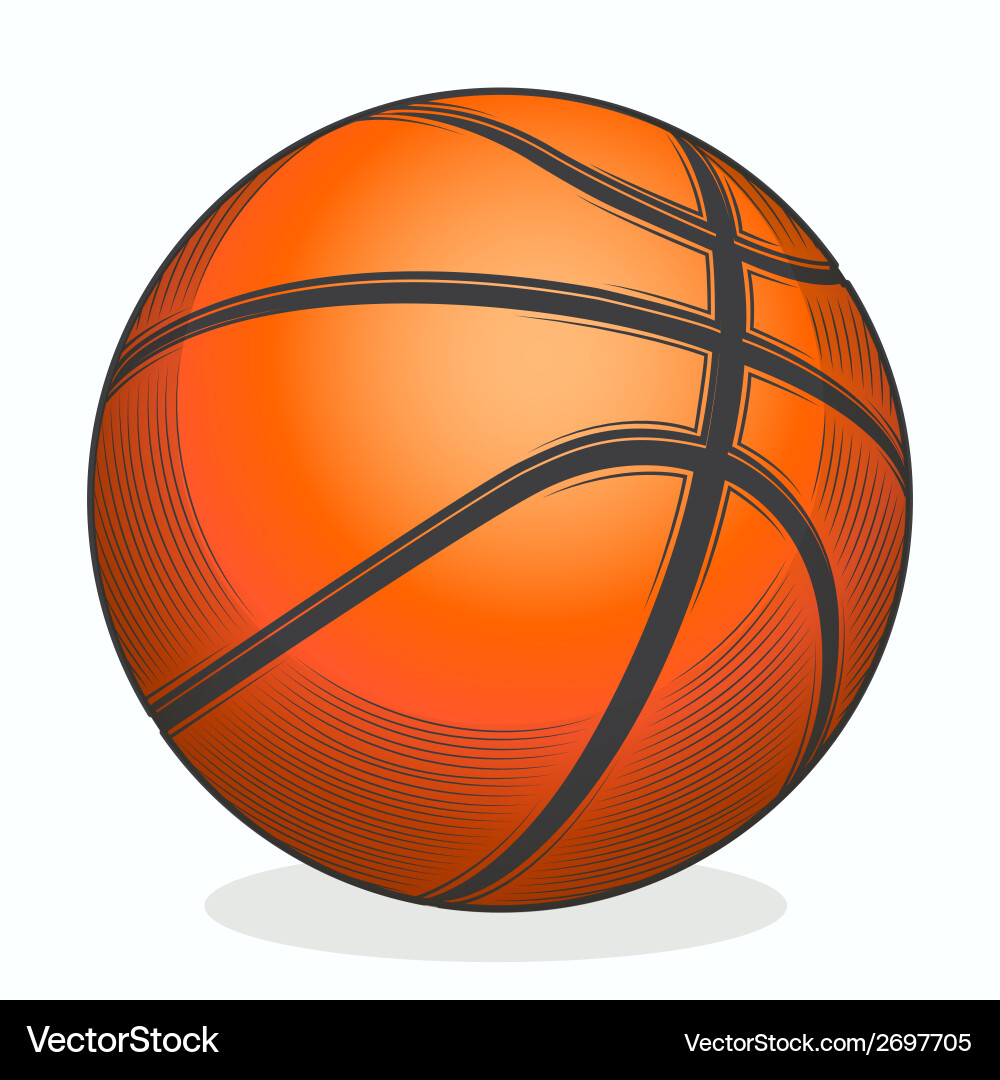 Basketball ball Royalty Free Vector Image - VectorStock