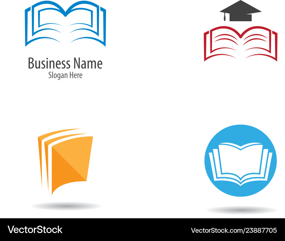 Book logo icon Royalty Free Vector Image - VectorStock